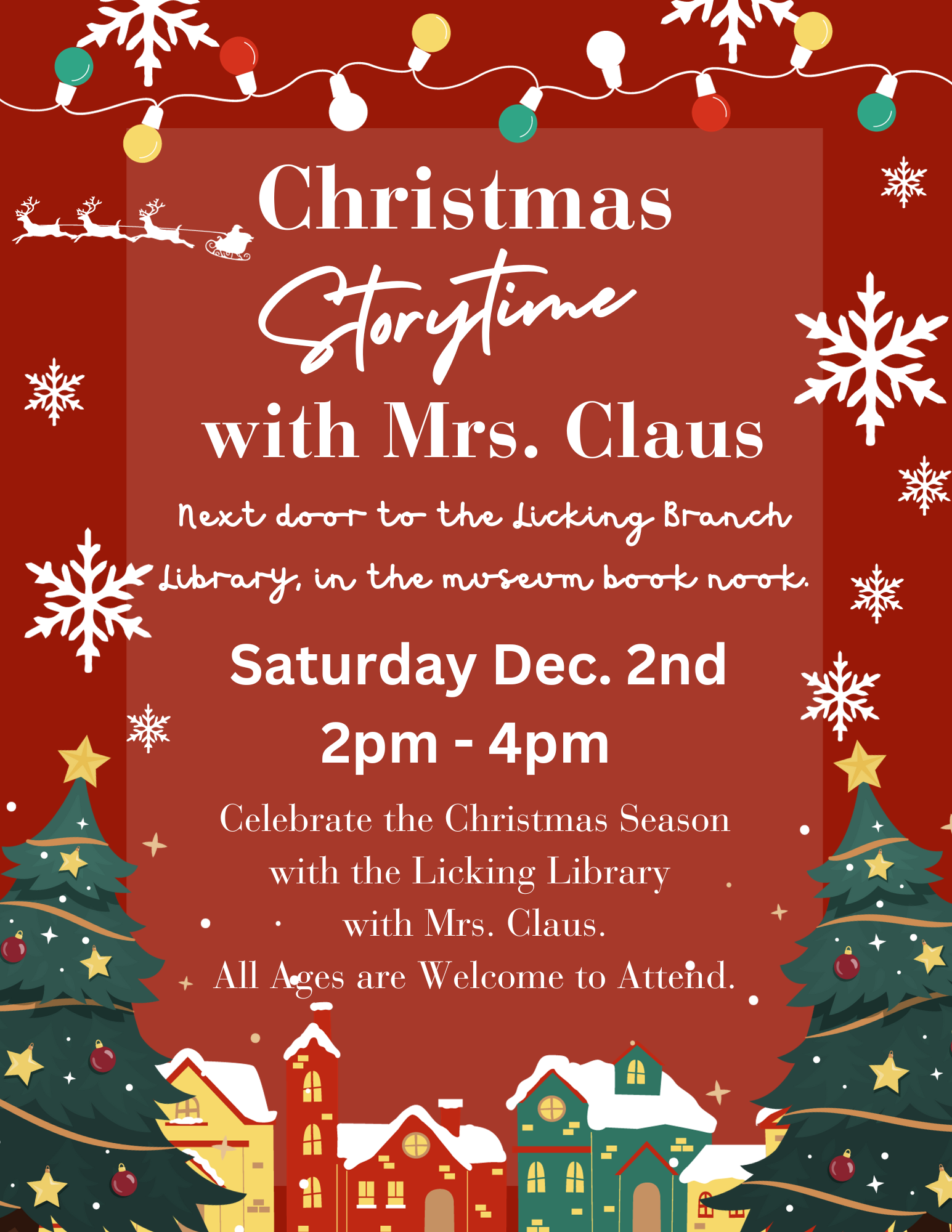 Christmas Story Time with Licking Branch Library – Texas County Library